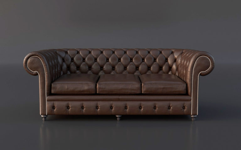 3d-couch-render-leather | Unique Graphic Art by Brad Peterson