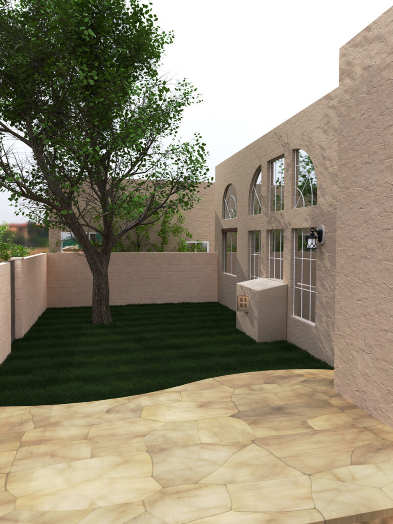 courtyard-render | Unique Graphic Art by Brad Peterson